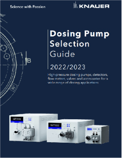 A Reliable and Accurate High-Pressure Dosing Pump for Flow Rates of 100 ...